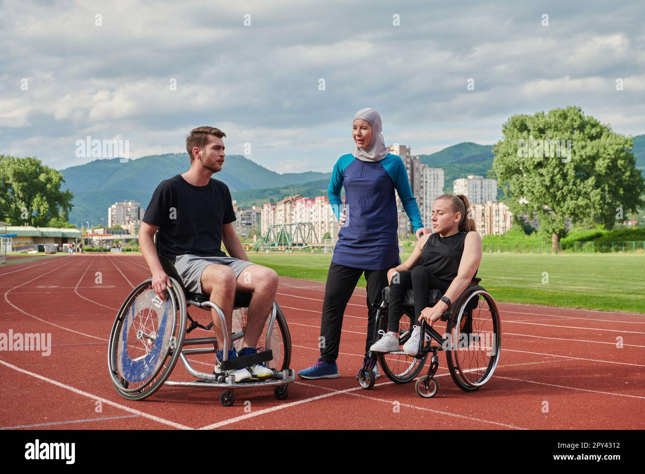 Man sweat wheelchair hi-res stock photography and images - Alamy