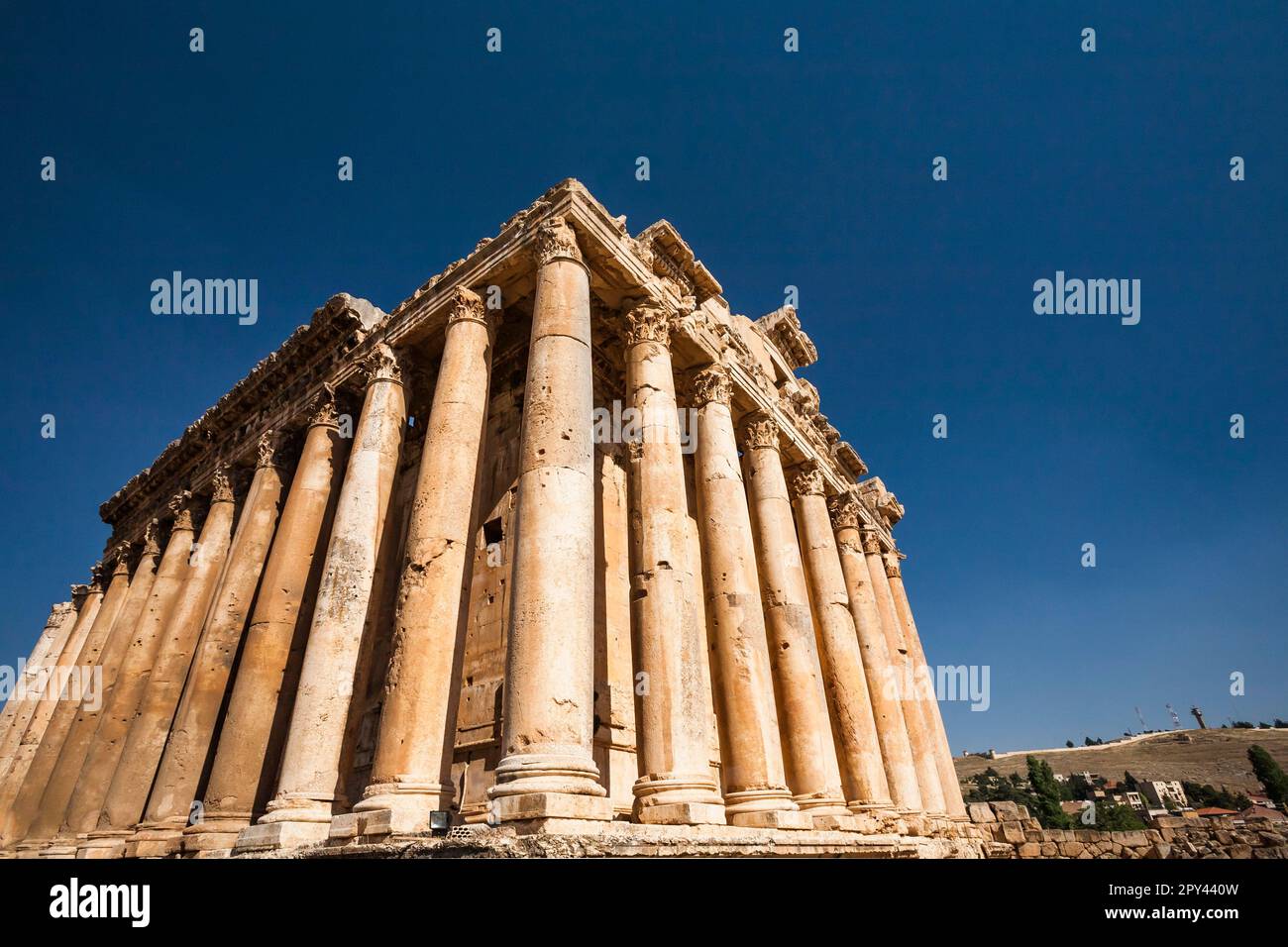 Baalbek, Roman temple of Bacchus, Bekaa valley, Baalbek, Baalbek-Hermel Governorate, Lebanon ...