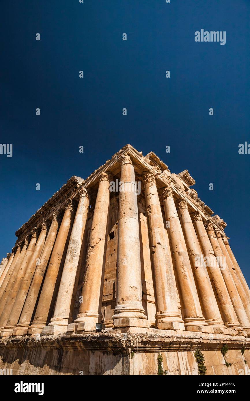 Baalbek, Roman temple of Bacchus, Bekaa valley, Baalbek, Baalbek-Hermel ...