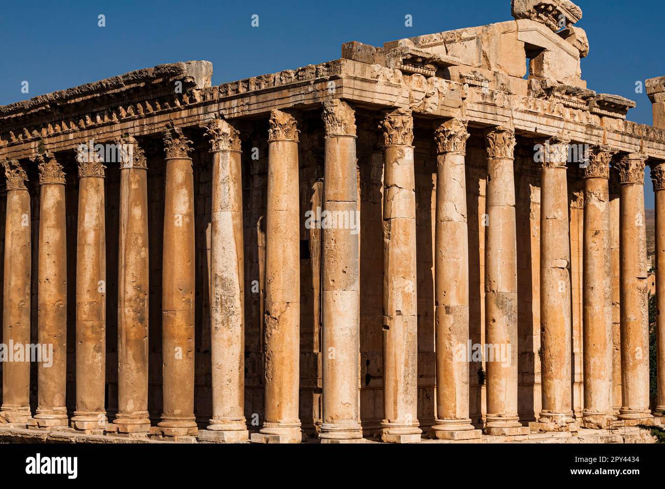 Baalbek, Roman temple of Bacchus, Bekaa valley, Baalbek, Baalbek-Hermel ...