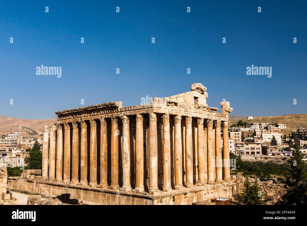 Baalbek, Roman temple of Bacchus, Bekaa valley, Baalbek, Baalbek-Hermel Governorate, Lebanon ...
