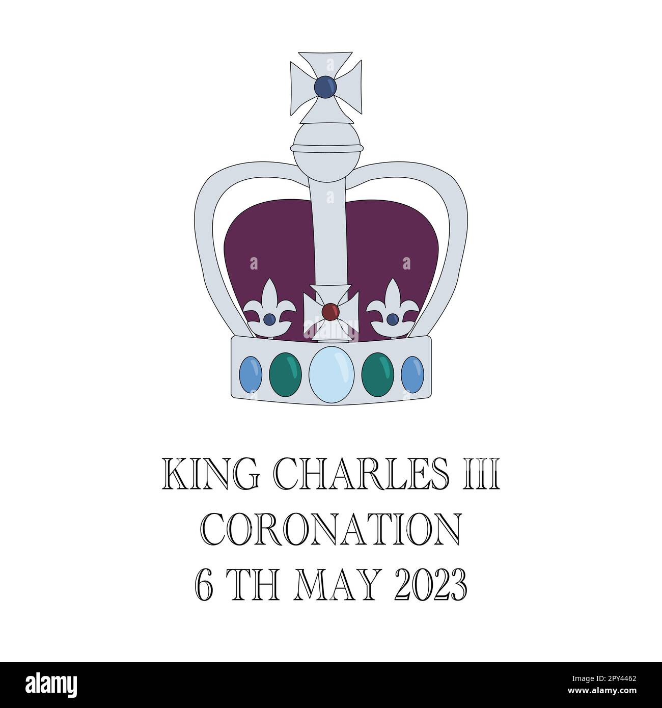 Coronation banner Cut Out Stock Images & Pictures - Alamy