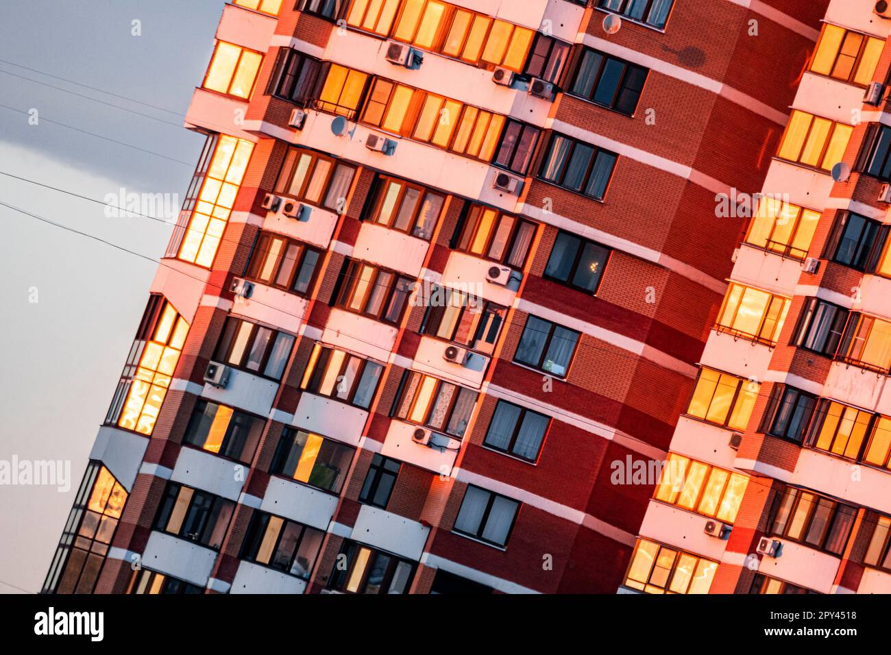 Russia, Moscow. A view of the residential area Stock Photo - Alamy