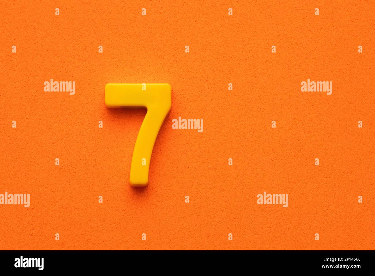 Yellow number 7 hi-res stock photography and images - Alamy