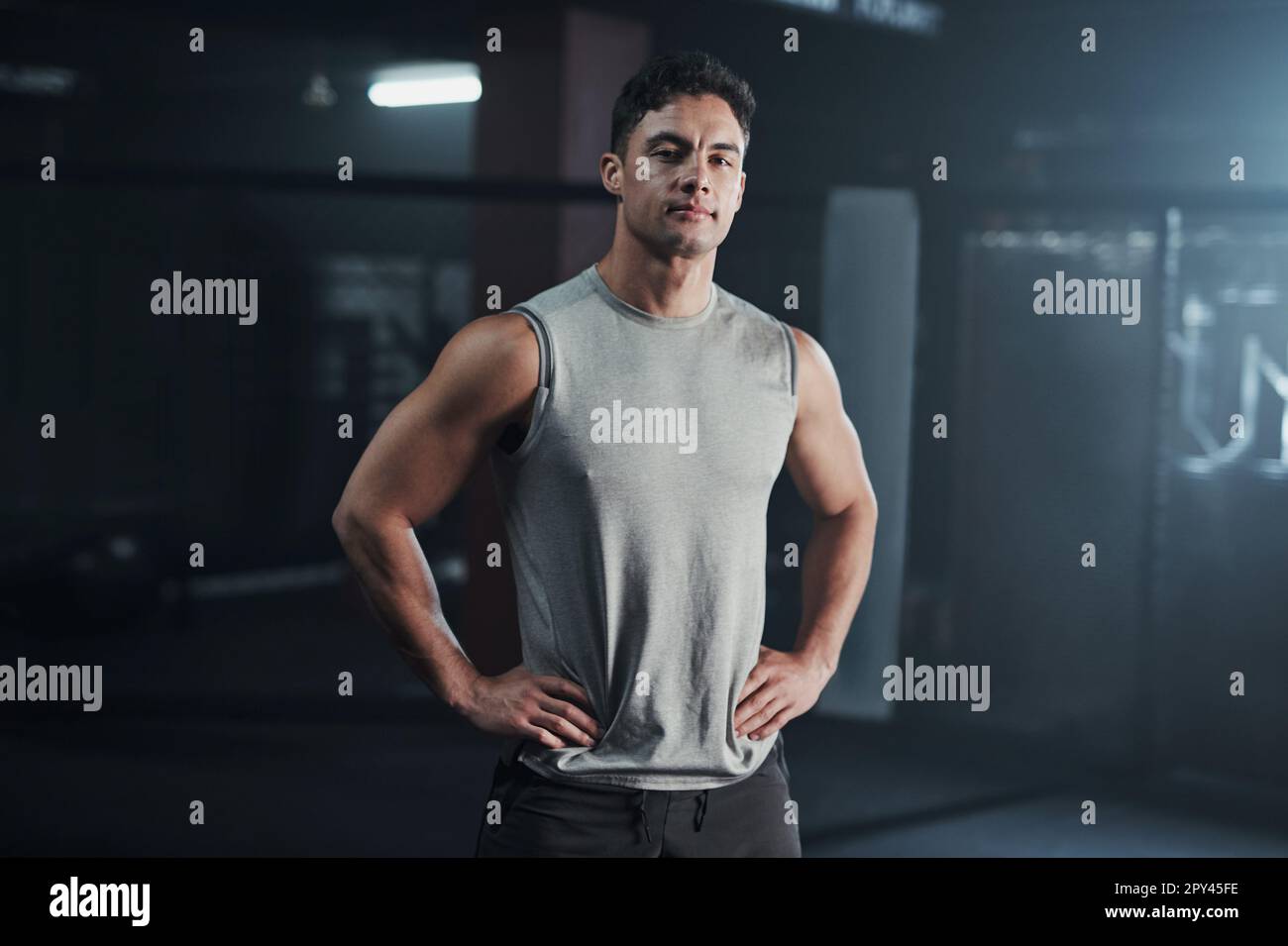 If youre not working out youre missing out. Portrait of a confident ...