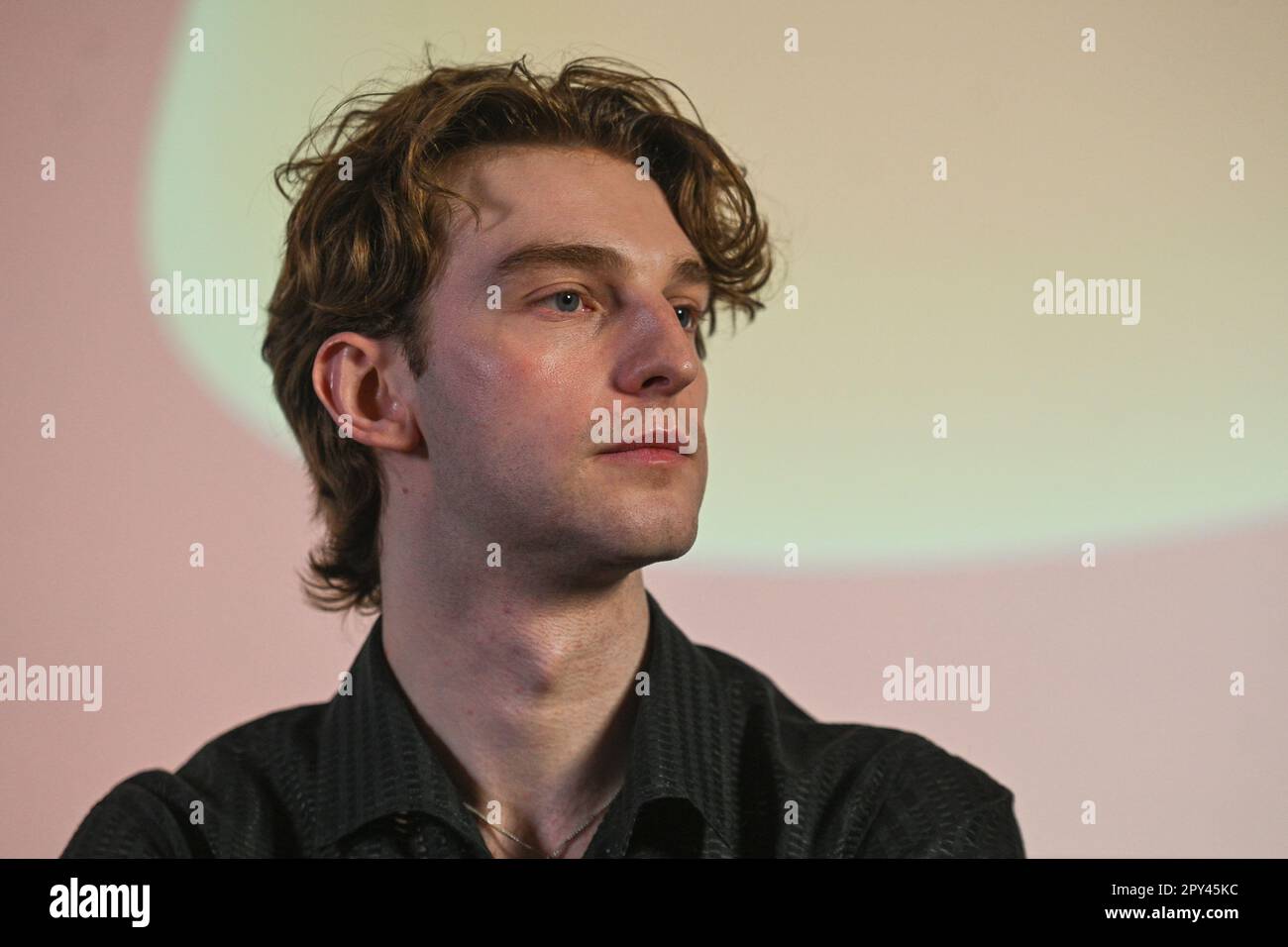 KRAKOW, POLAND - APRIL 30, 2023: Louis Cunningham, a Brirish actor, is ...