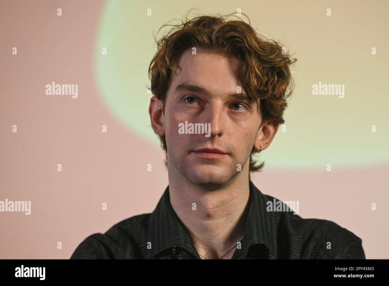 KRAKOW, POLAND - APRIL 30, 2023: Louis Cunningham, a Brirish actor, is ...