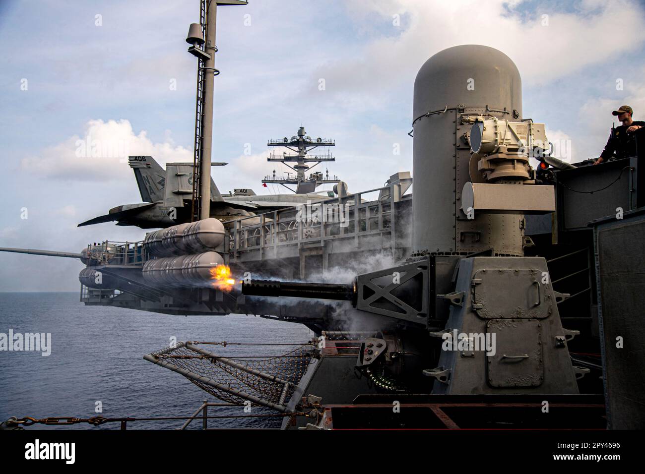230430-N-KU796-1172 SOUTH CHINA SEA (April 30, 2023) An MK 15 Phalanx ...