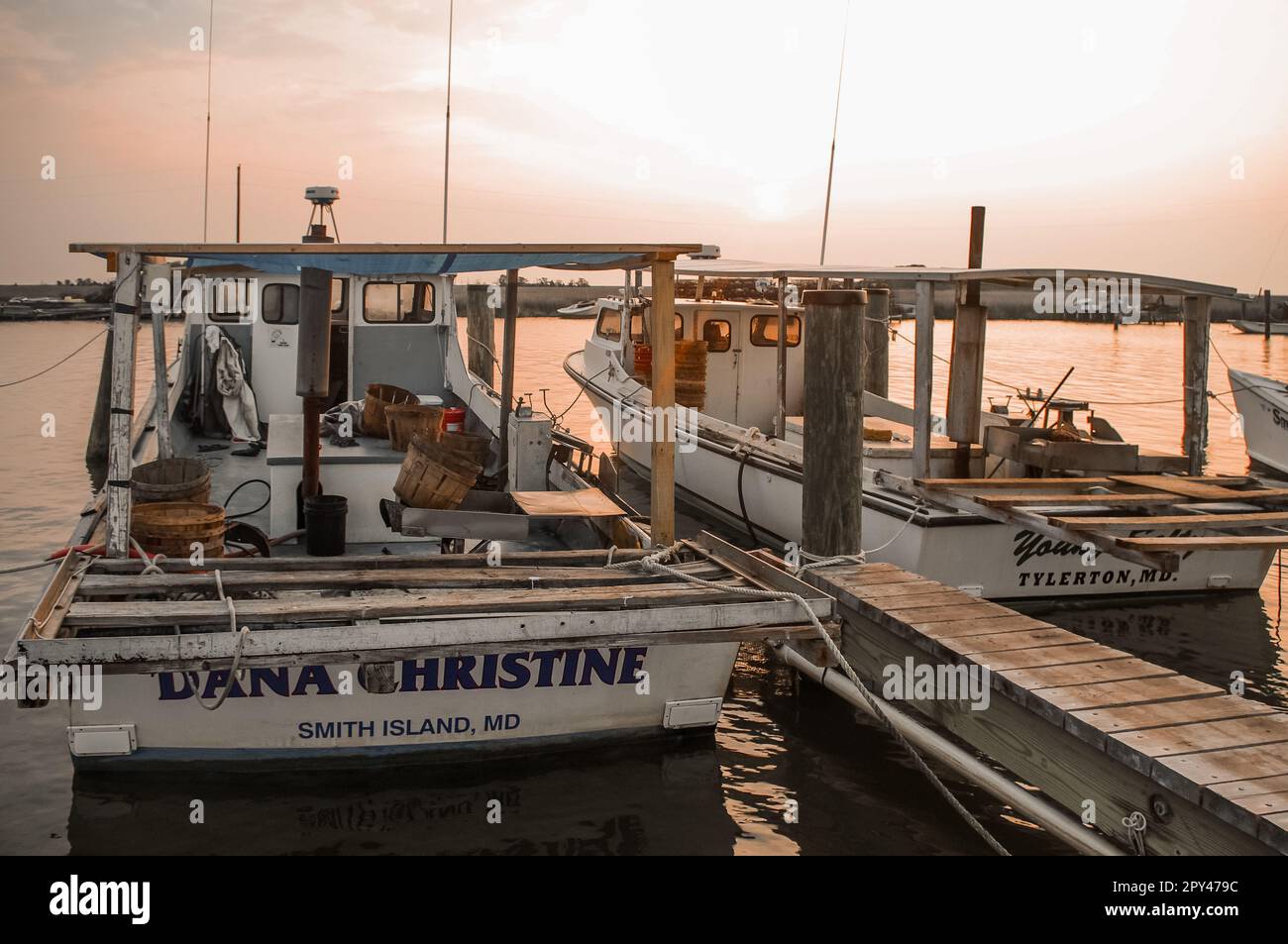 Marina at Smith Island in the Chesapeake Bay Stock Photo - Alamy