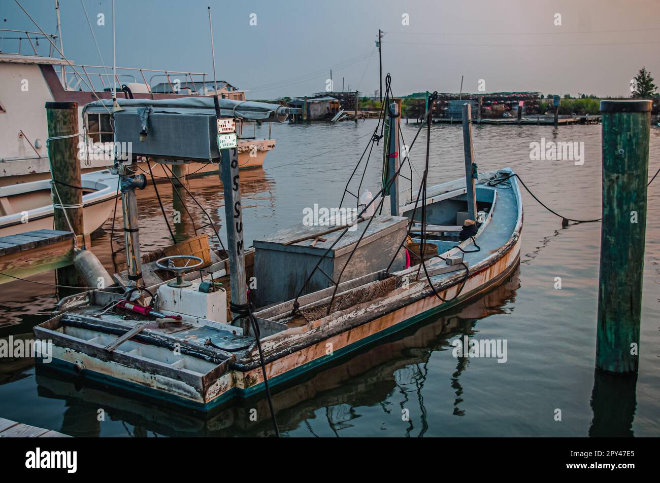 Marina at Smith Island in the Chesapeake Bay Stock Photo - Alamy