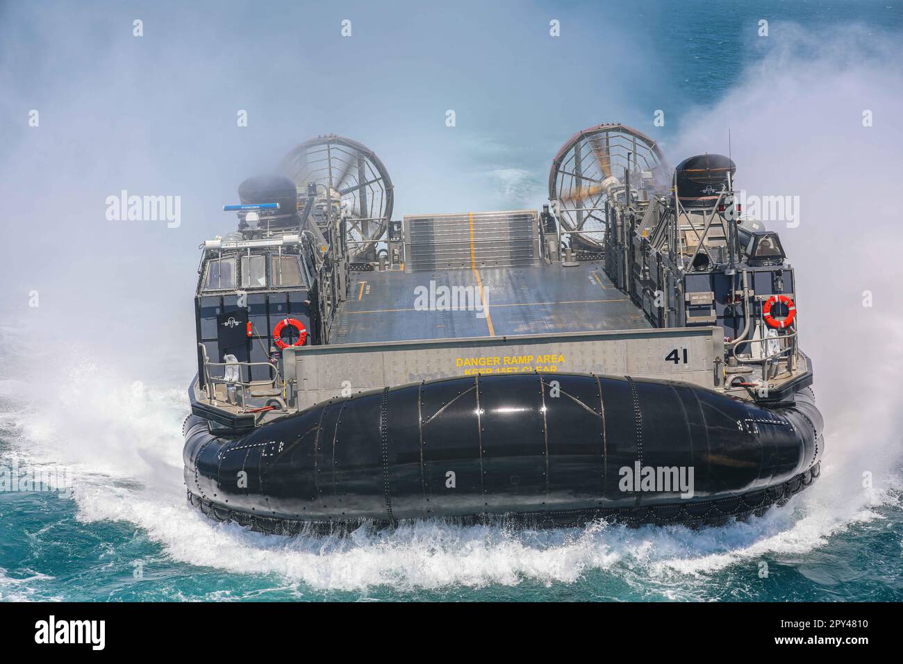 230430-N-ED646-1635- ATLANTIC OCEAN (April 30, 2023) A landing craft ...