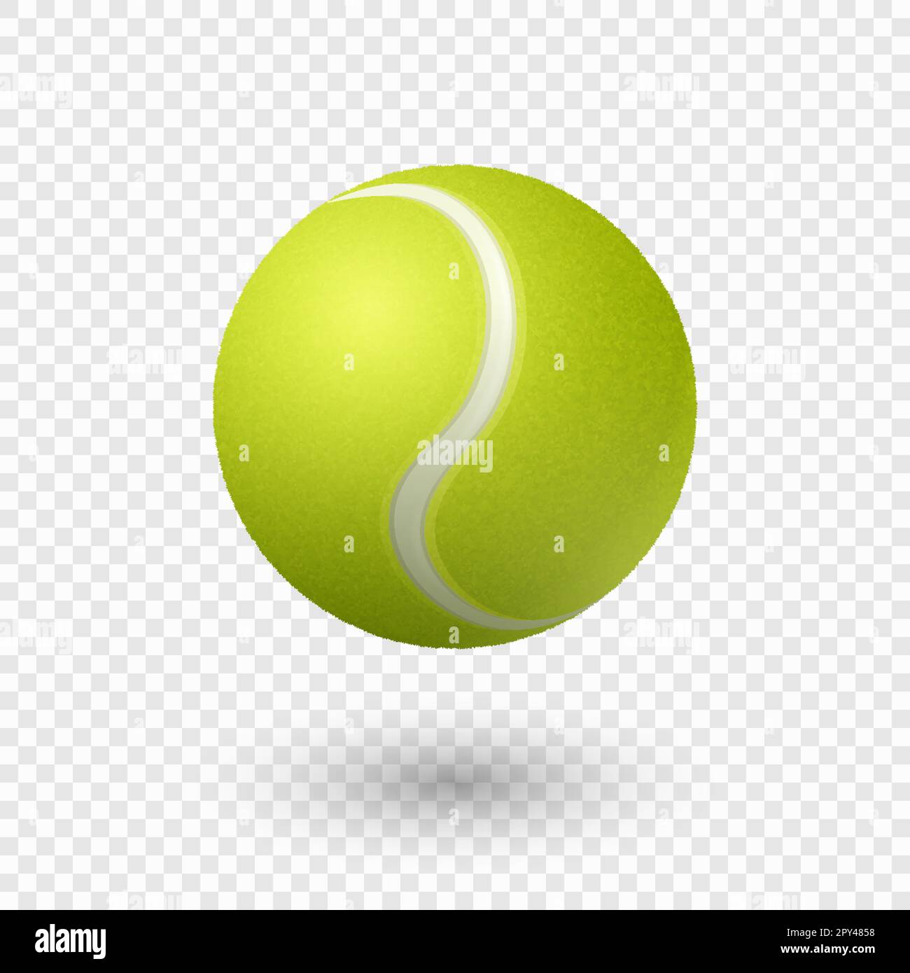 Vector 3d Realistic Green Textured Tennis Ball in Flight Icon Closeup ...