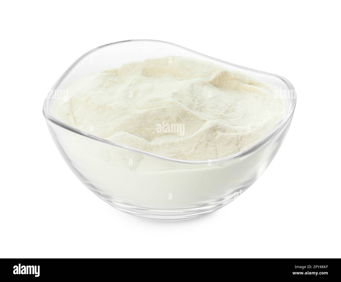 Bowl of agar-agar powder isolated on white Stock Photo - Alamy