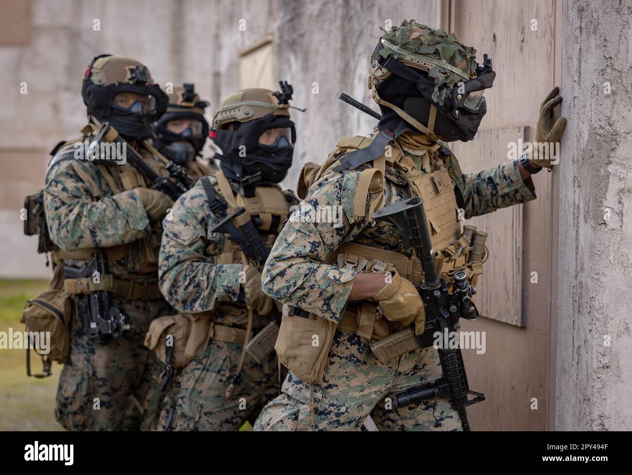 U.S. Marines with 1st Battalion, 8th Marine Regiment, 2nd Marine ...