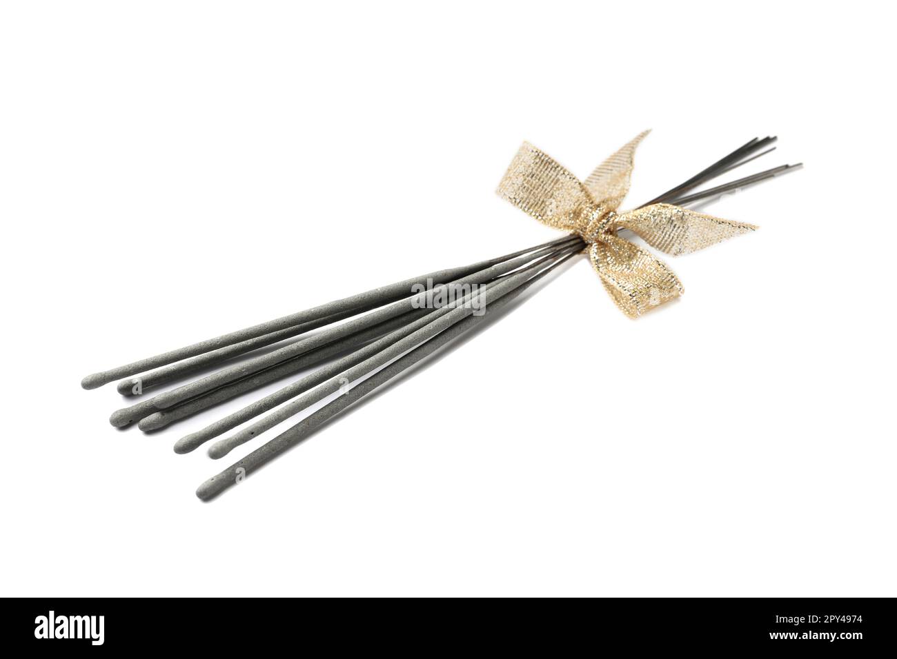 Bunch of new sparkler sticks on white background Stock Photo - Alamy