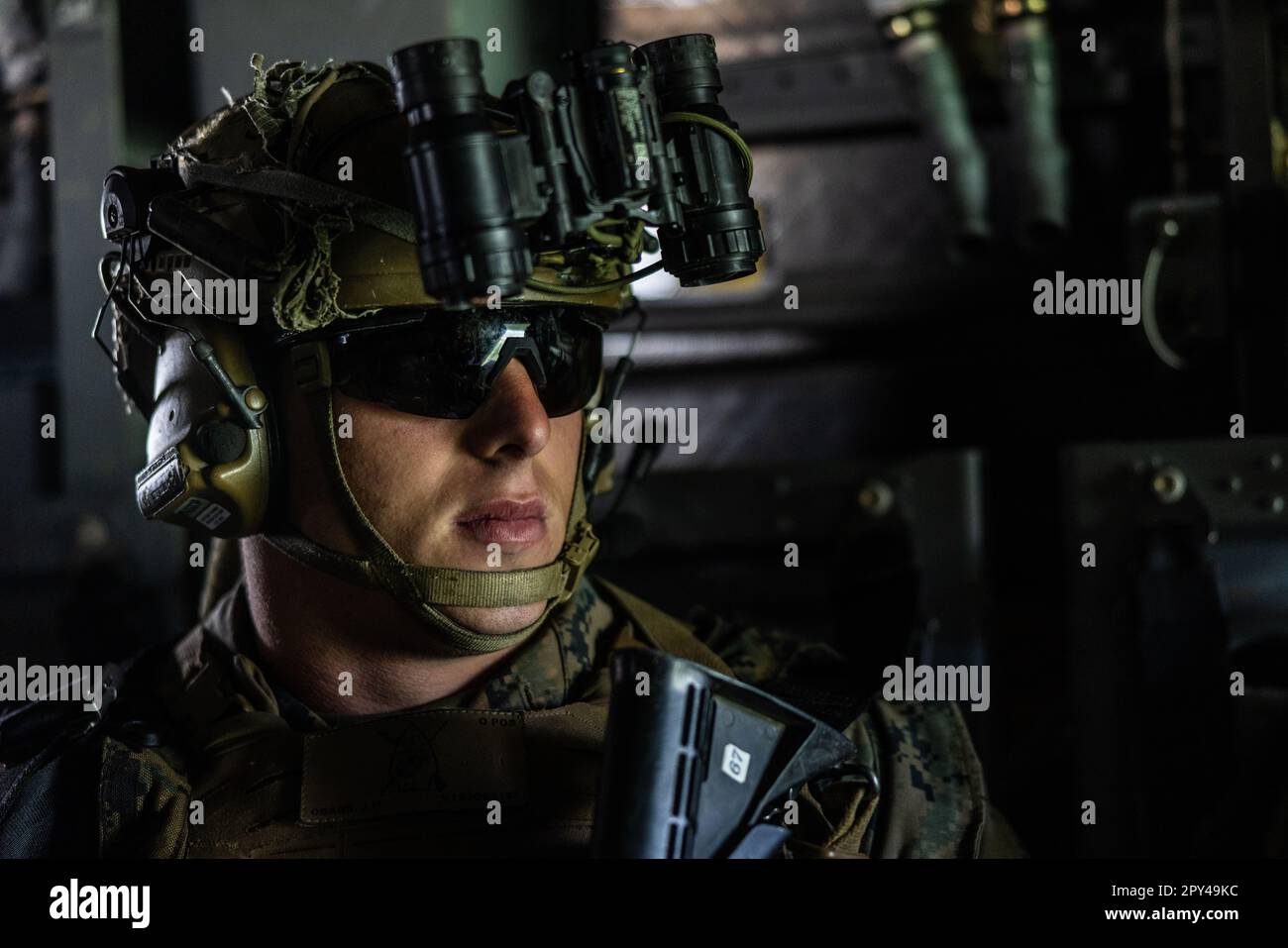 U.S. Marine Corps Pfc. Justin O'Barr, a rifleman with 1st Battalion ...