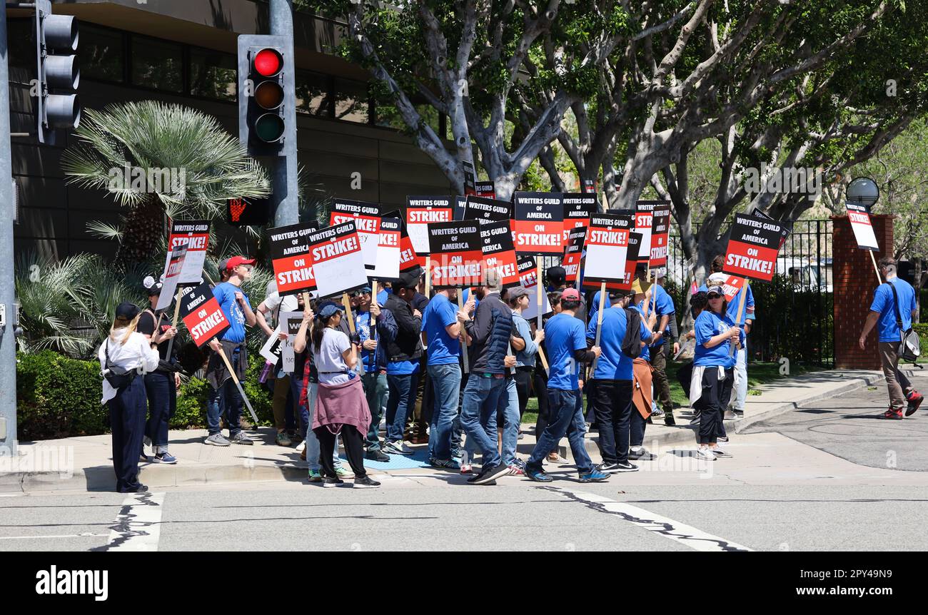Burbank, California, USA. 2nd May, 2023. Hollywood Writer's Strike ...