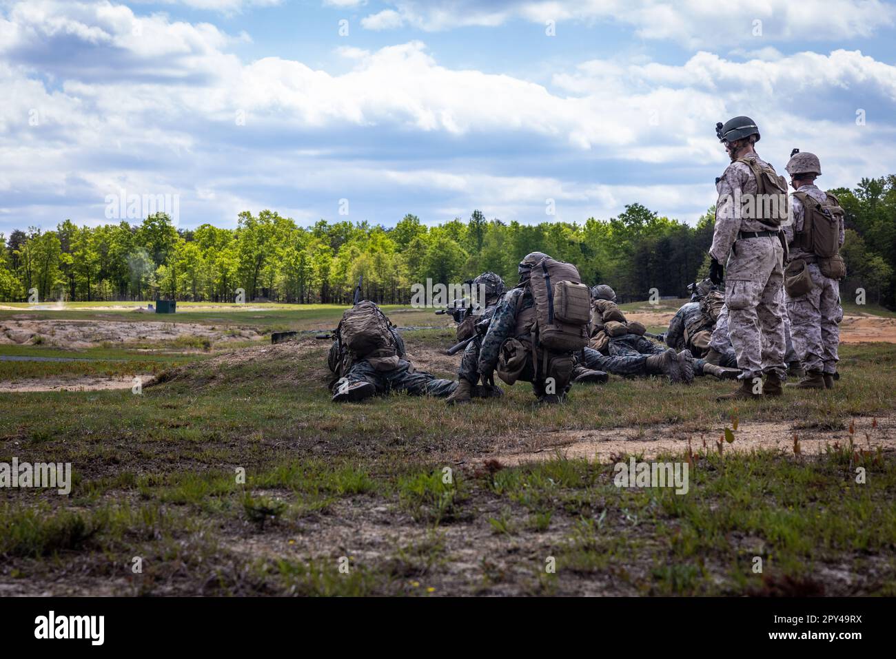 U.S. Marines with 2nd Marine Division conduct day squad attacks during ...