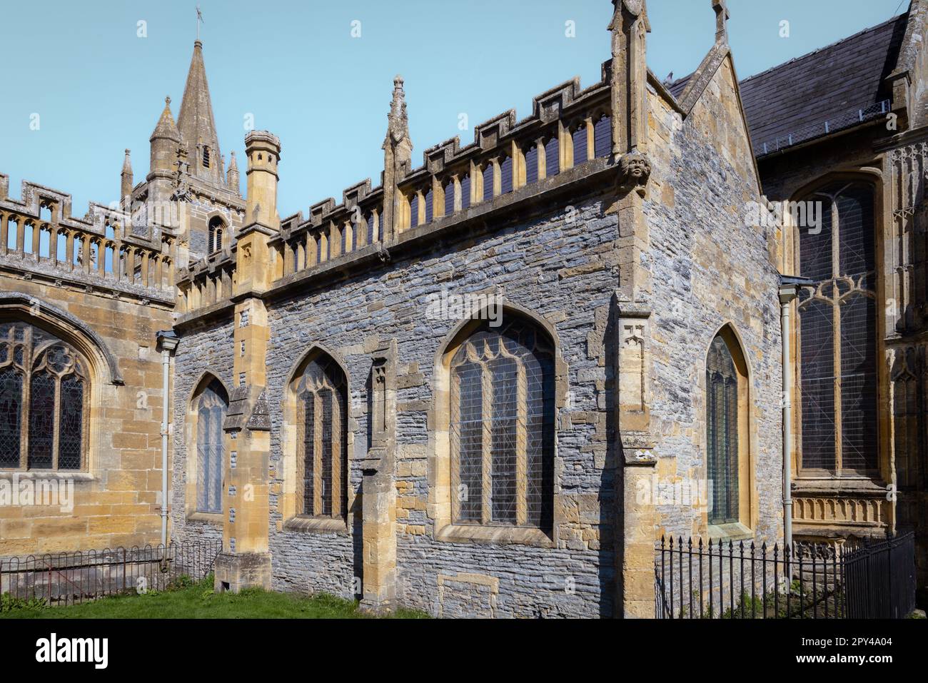 St Lawrence's Church, Evesham. The church, now redundant, stands close ...