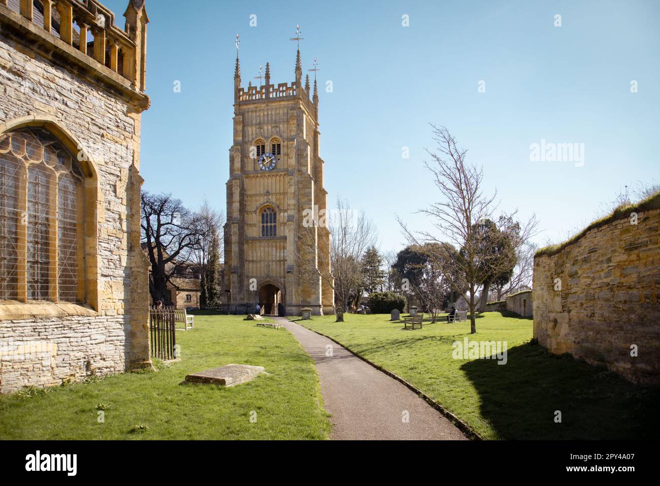 A view of Abbey Bell Tower, possibly the largest and most complete ...