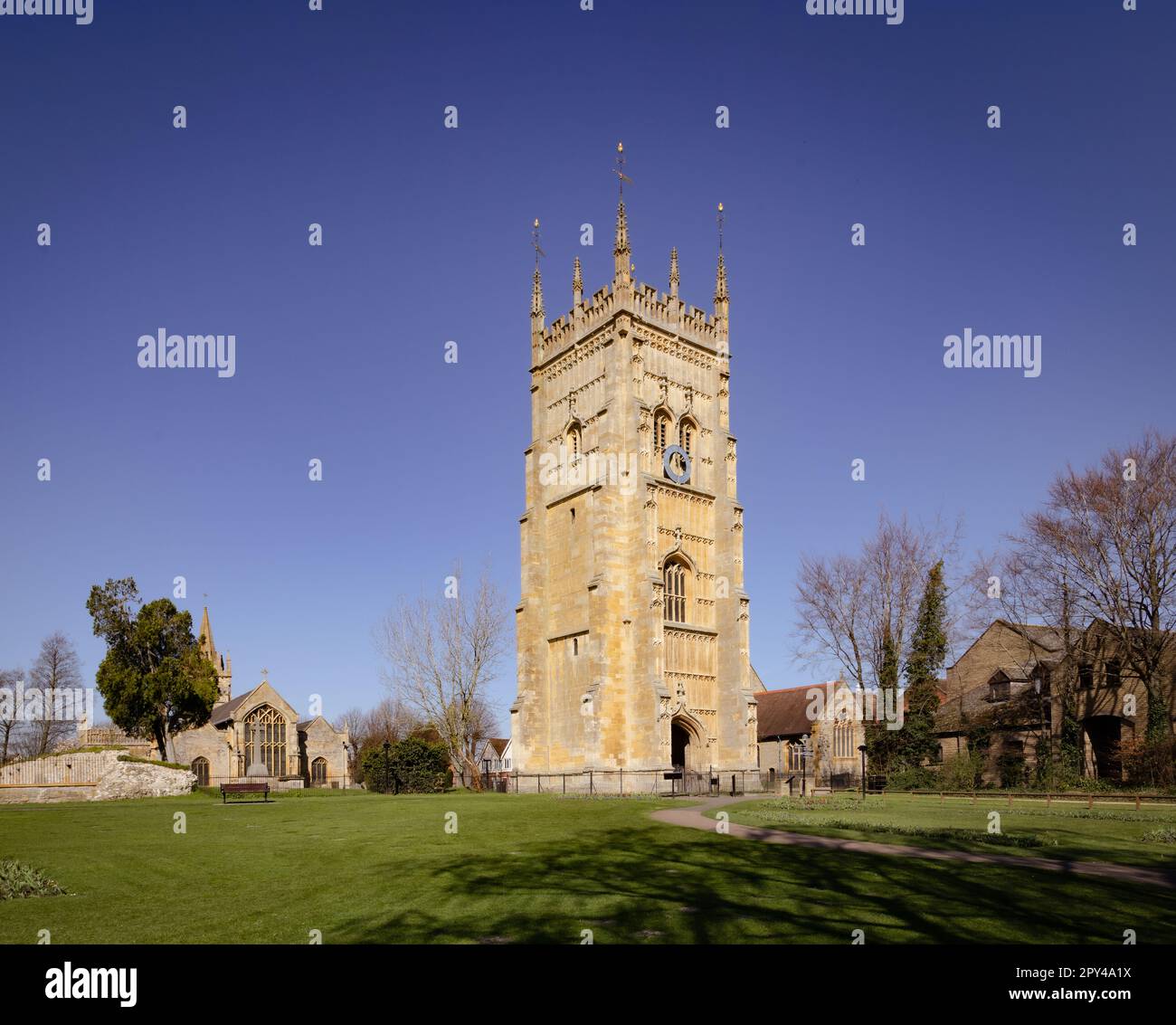 A view of Abbey Bell Tower, possibly the largest and most complete ...