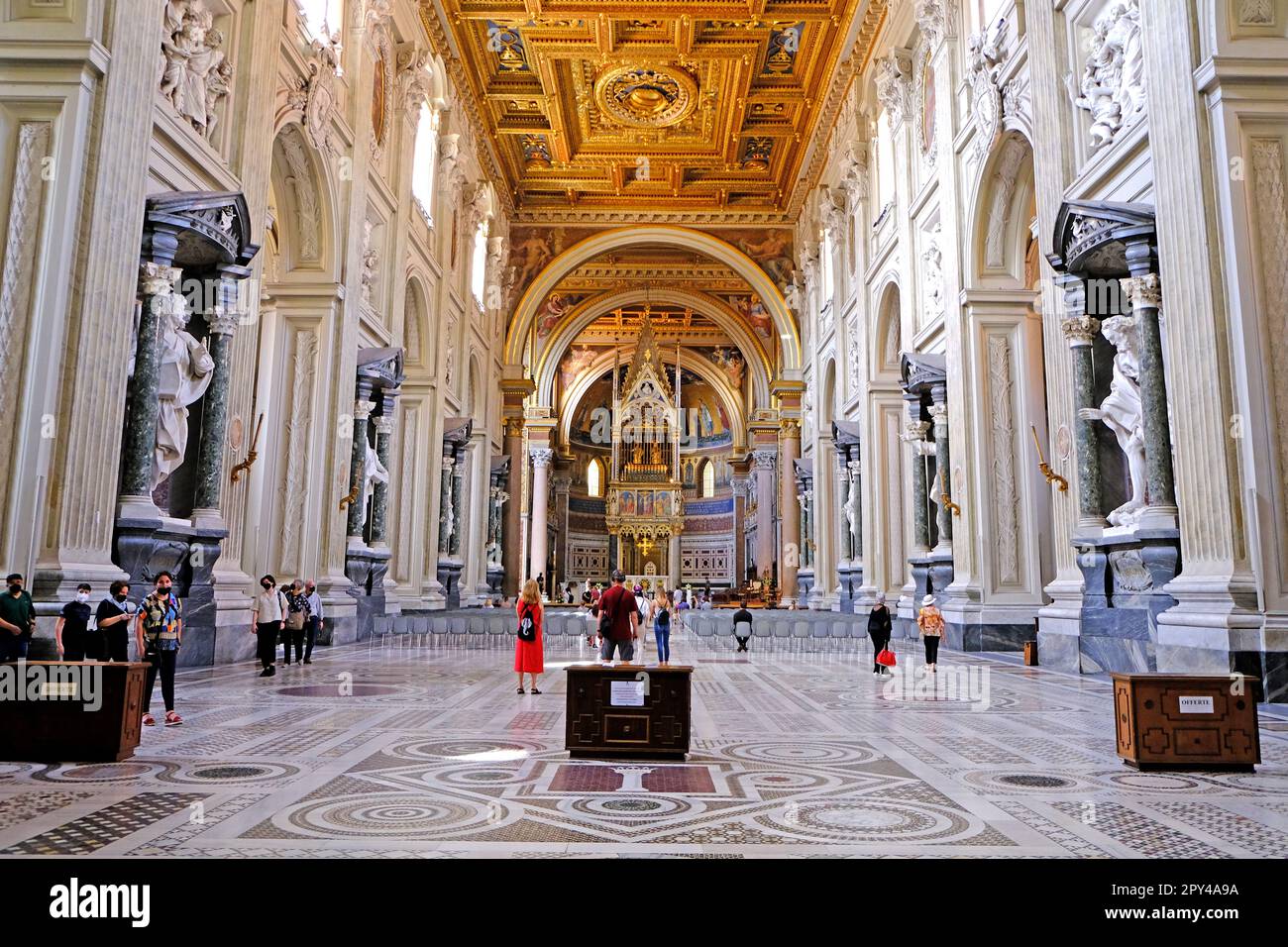 The Basilica of Saint John Lateran (San Giovanni in Laterano) in Rome Italy Stock Photo - Alamy