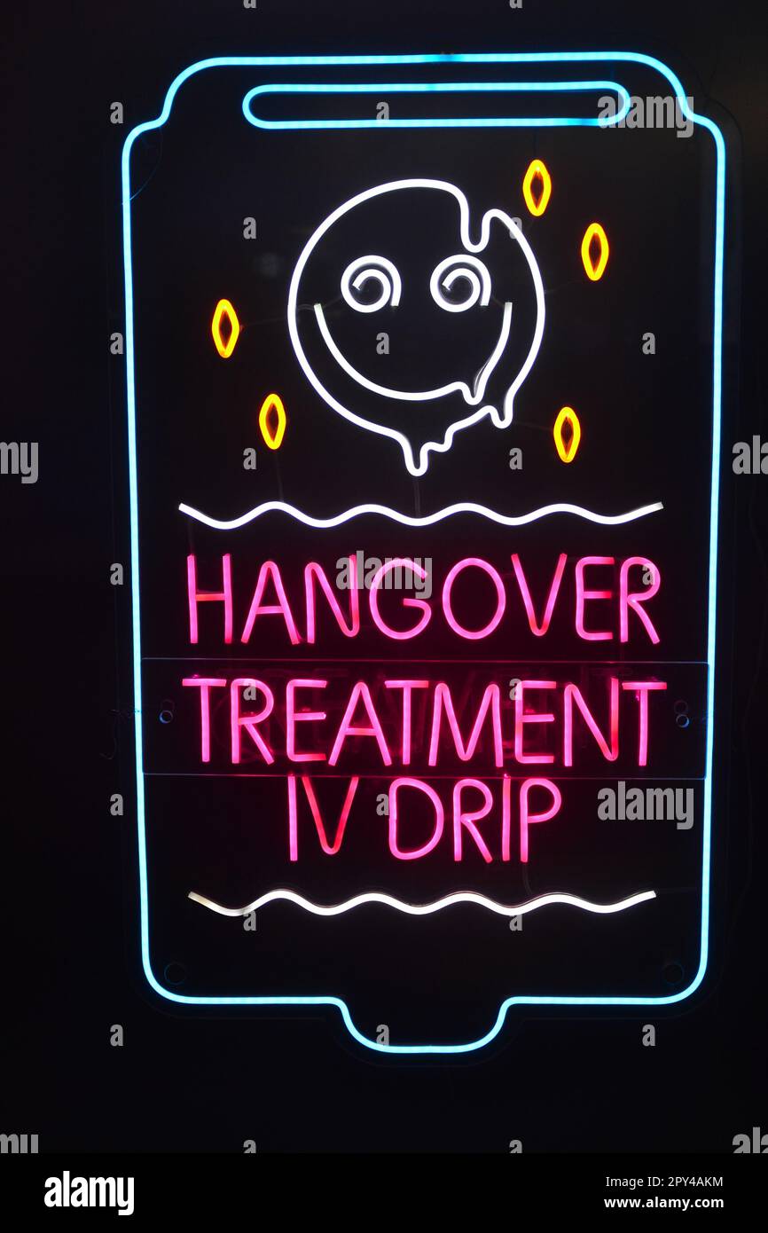Hangover treatment iv drip hi-res stock photography and images - Alamy
