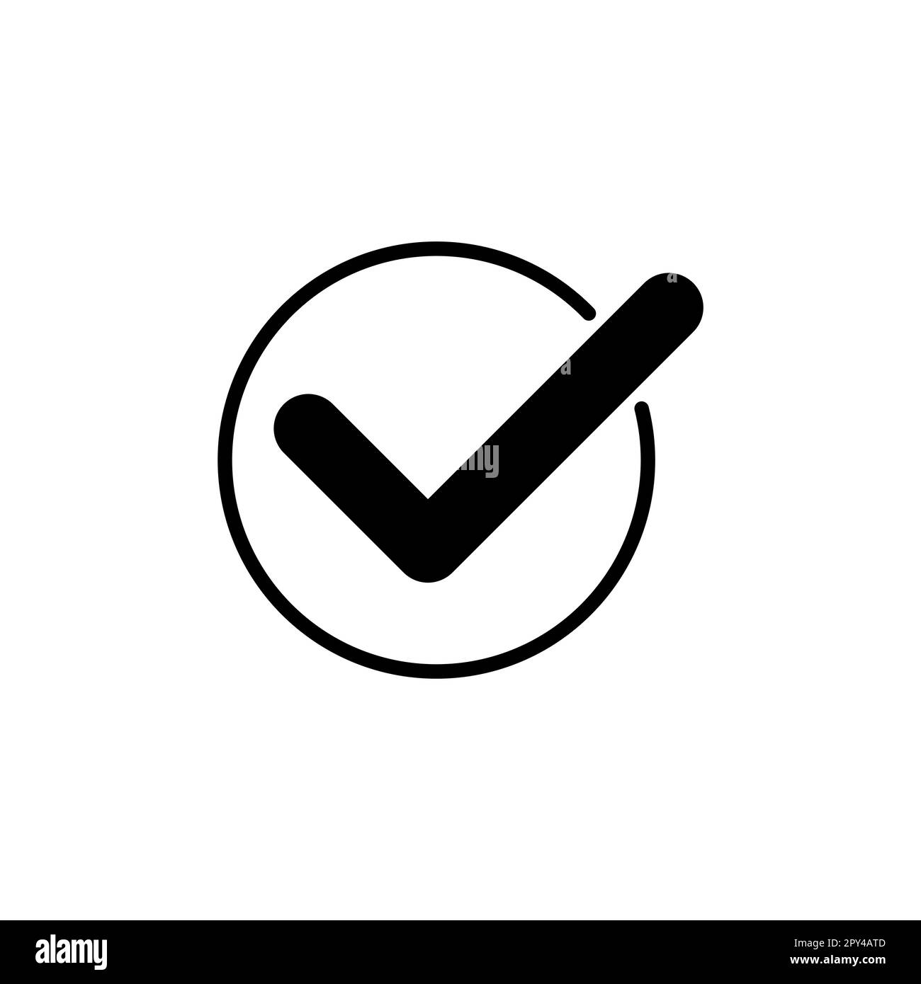 check icon vector. check mark icon. check list button icon Stock Vector ...