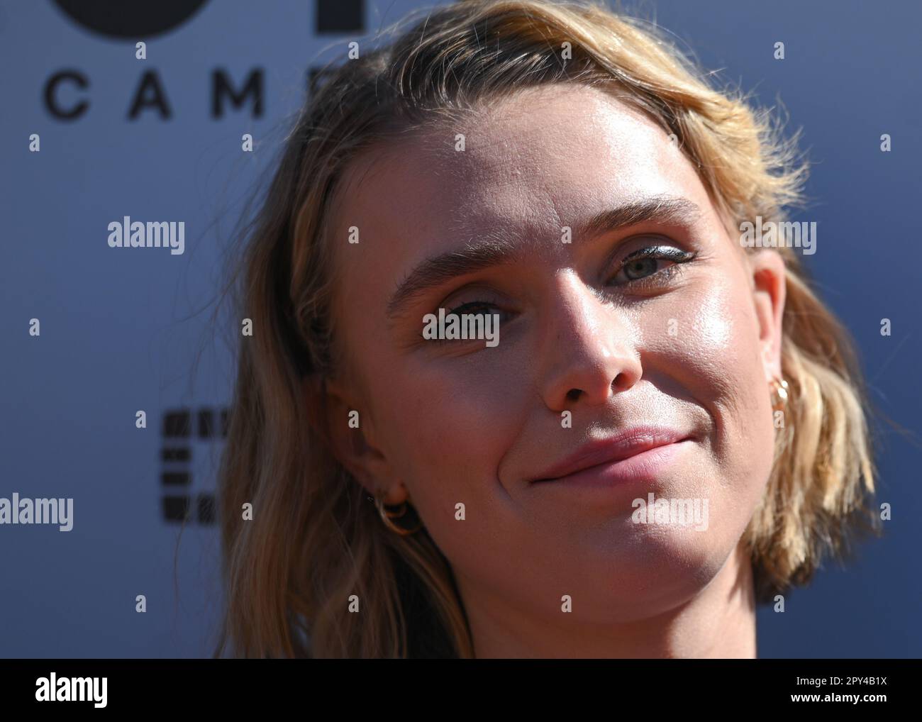 KRAKOW, POLAND - APRIL 30, 2023: Gaia Weiss, a French model and actress ...