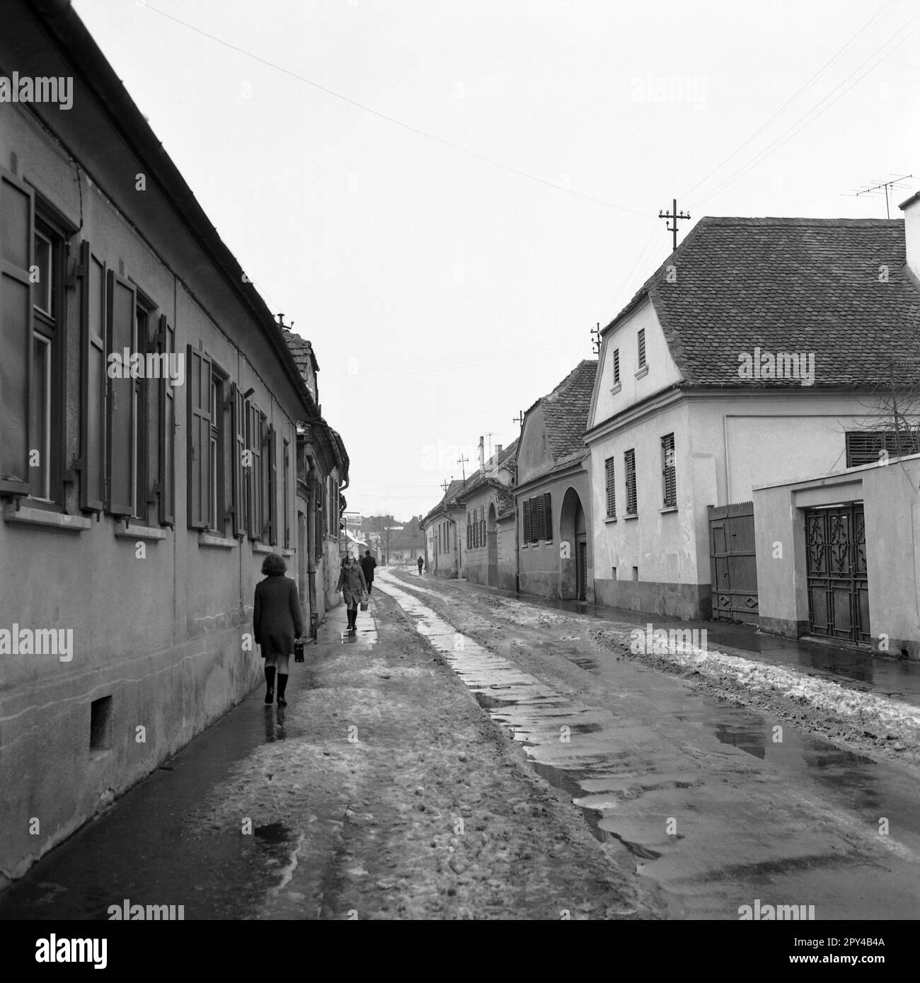 1970s main street Black and White Stock Photos & Images - Alamy