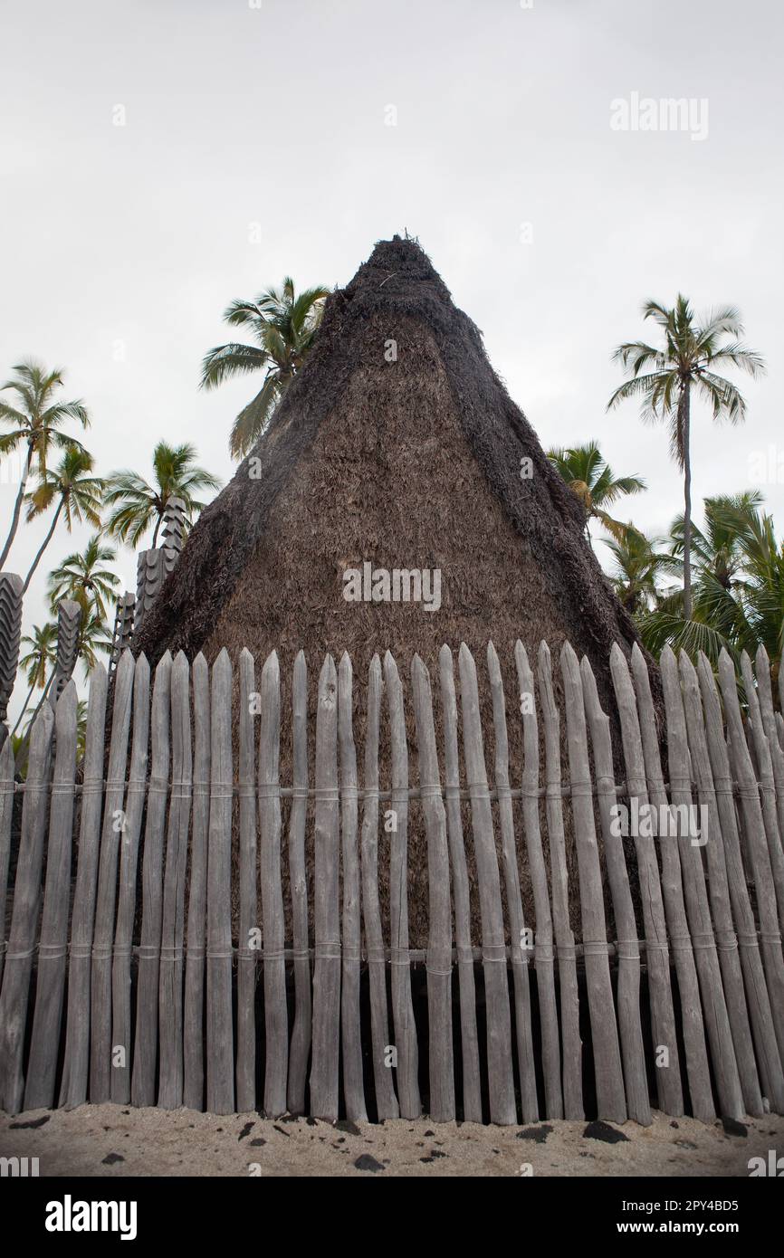 Hawaiian historical scenes from Puuhonua O Honaunau National Historical ...