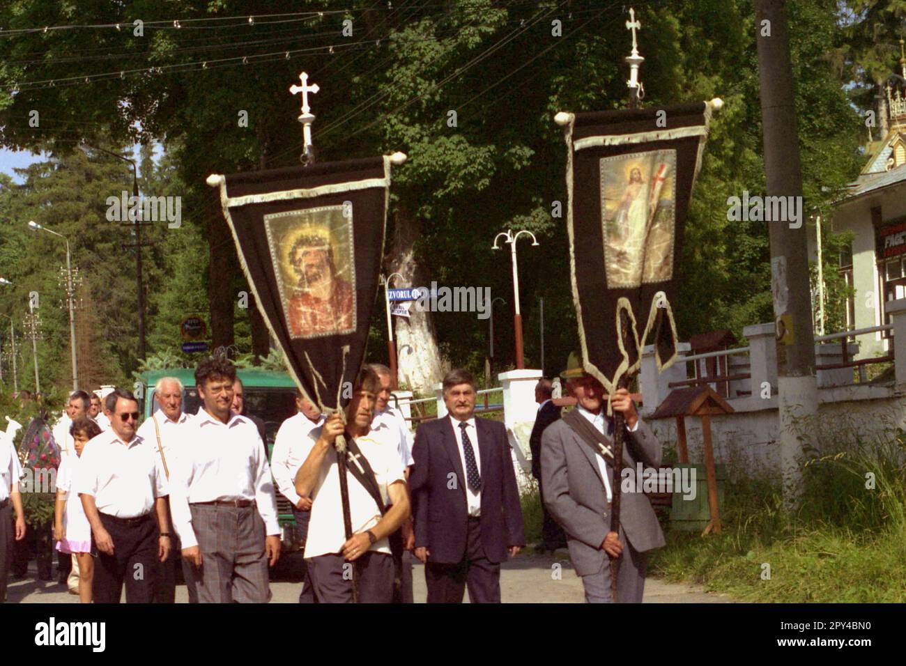 Mures County, Romania, approx. 2001. Traditional Orthodox funeral ...