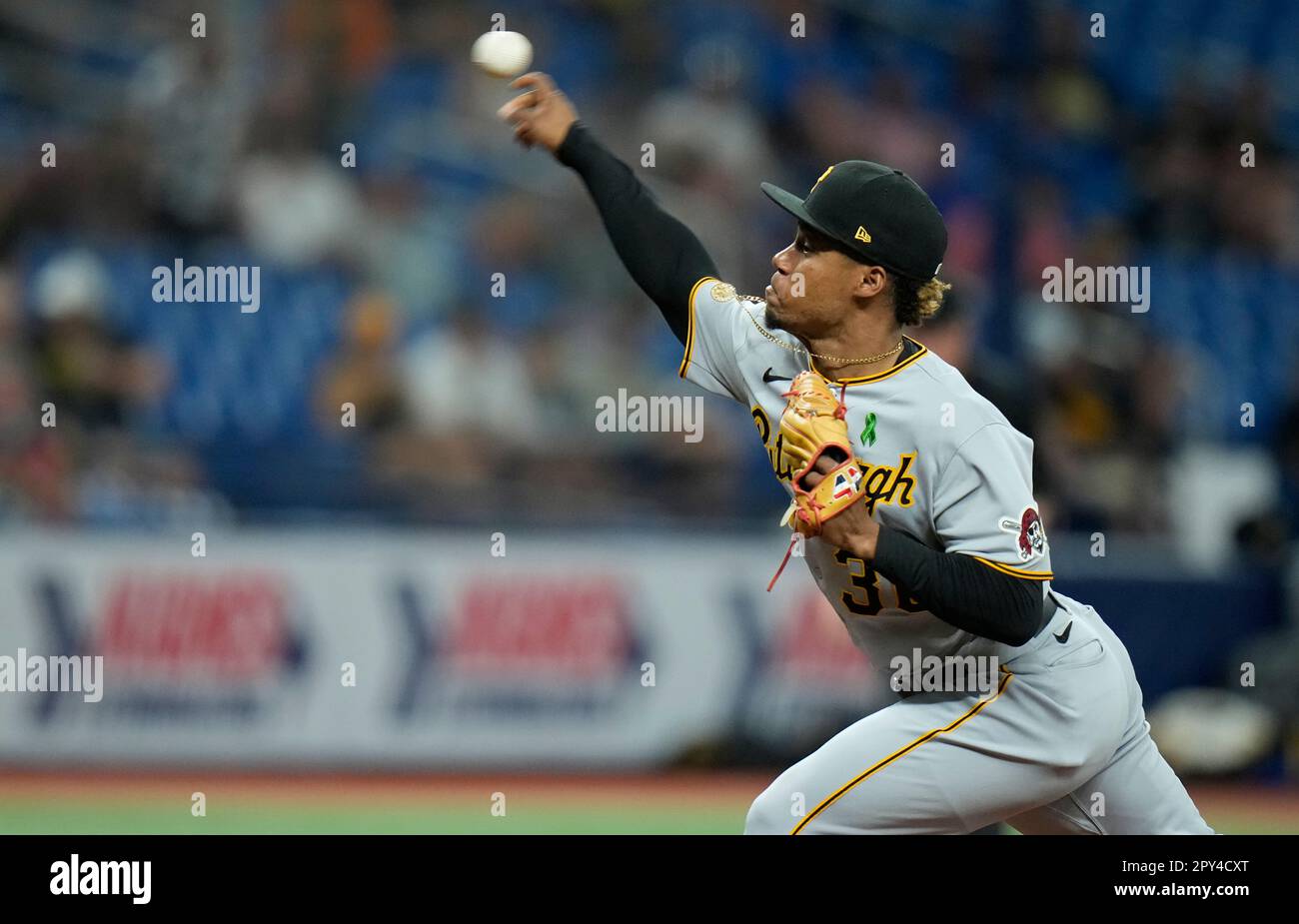 Pittsburgh Pirates relief pitcher Dauri Moreta against the Tampa Bay ...