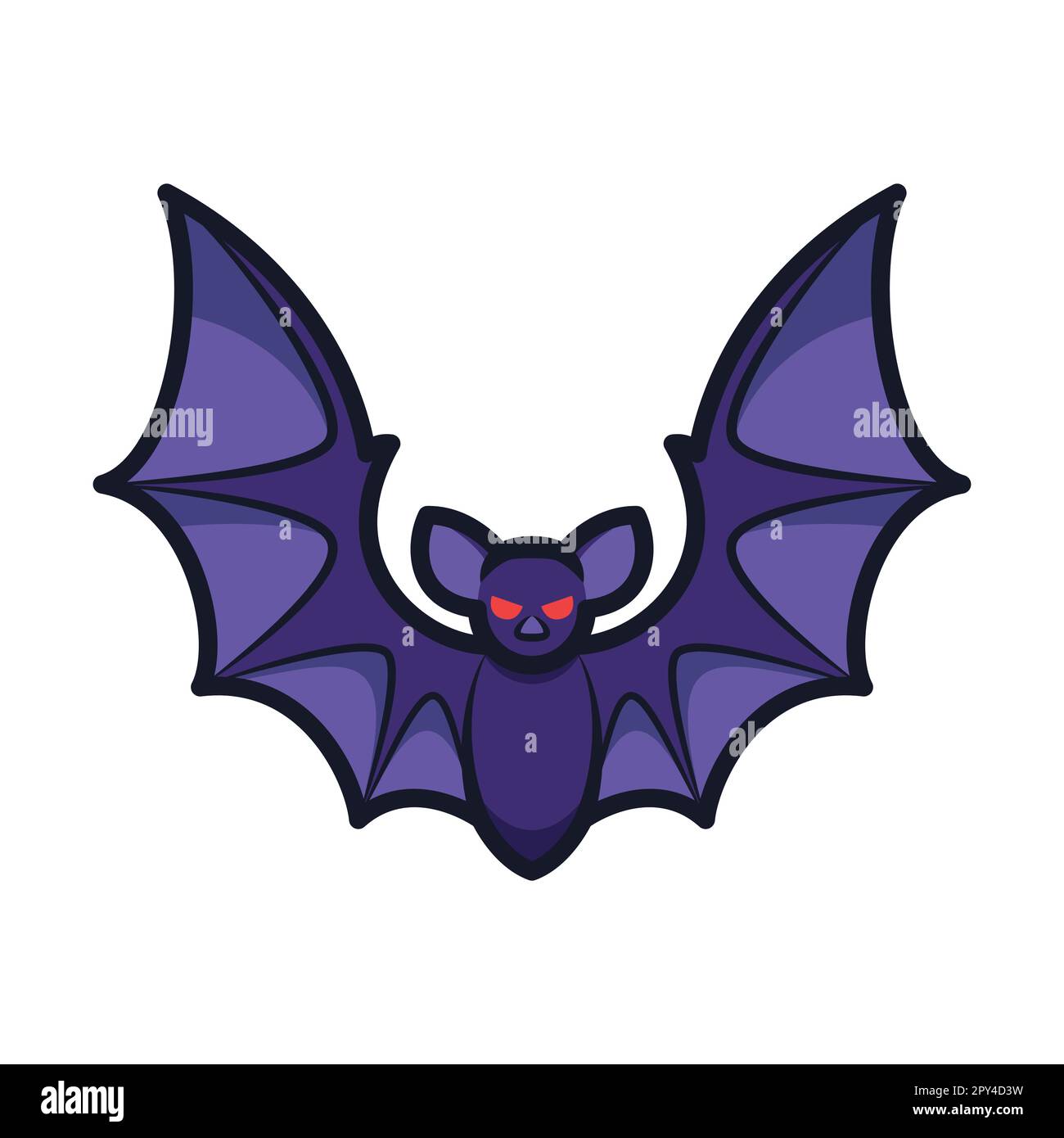 Red cave bats Stock Vector Images - Alamy