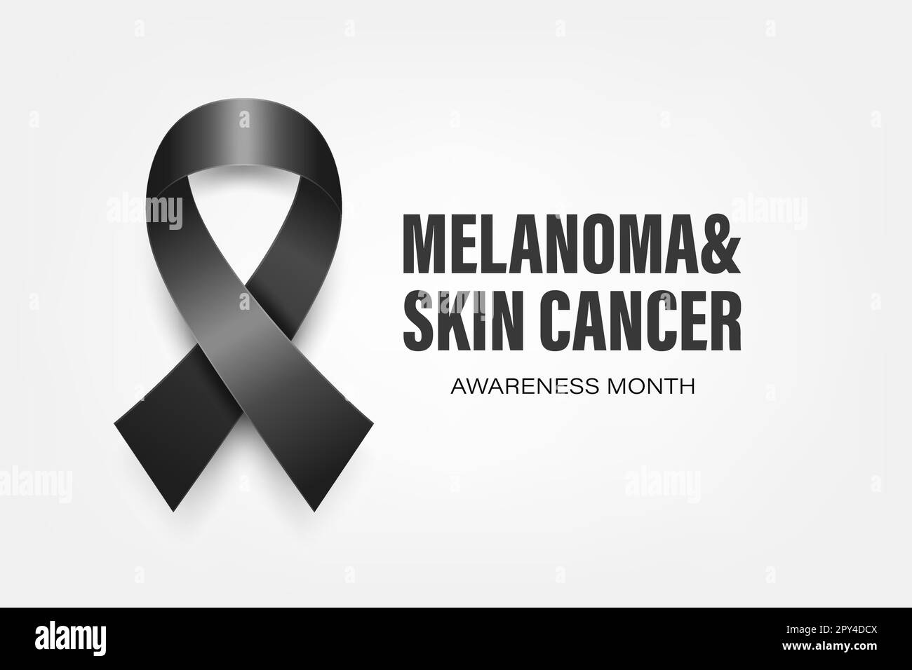 Melanoma Skin Cancer Banner Card Placard With Vector 3d Realistic