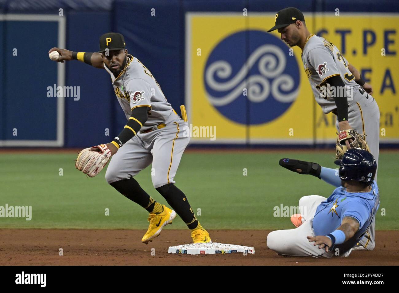 St Petersburg, United States. 02nd May, 2023. Pittsburgh Pirates second ...