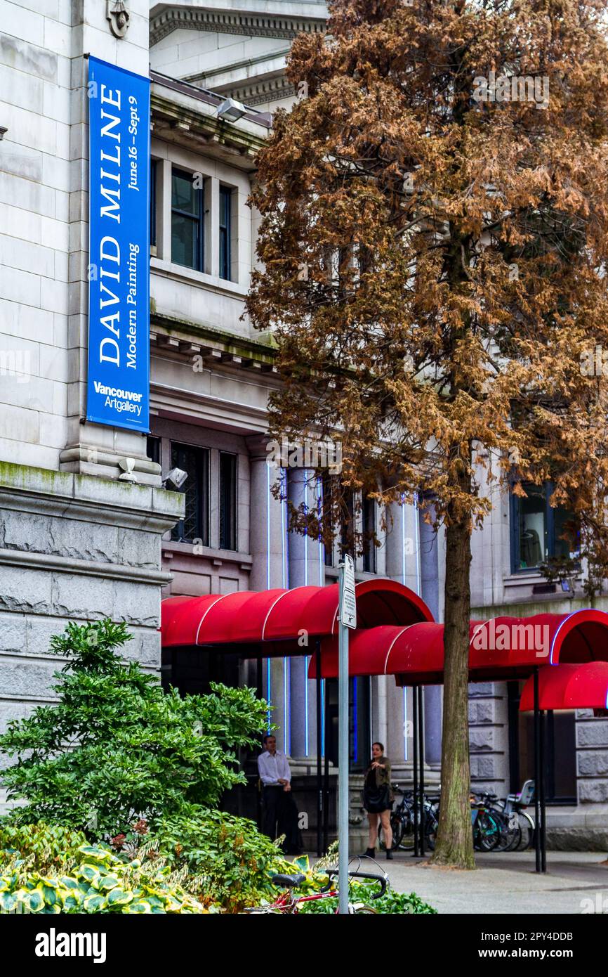 The Vancouver Art Gallery museum In Vancouver British Columbia Canada ...