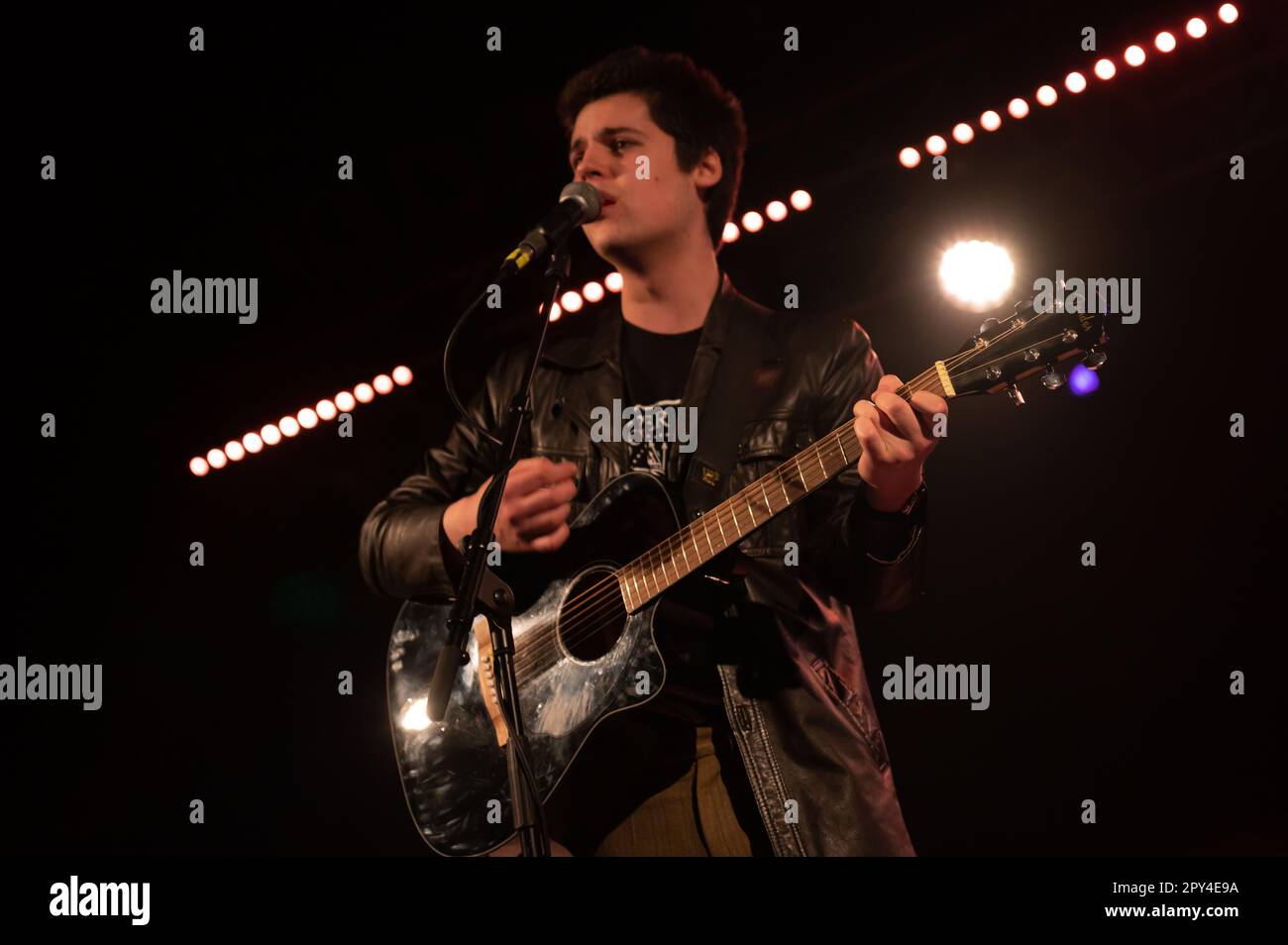 London, UK. 2nd May 2023. Young singer songwriter Evan Williams opens ...