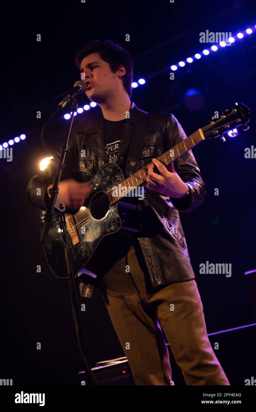 London, UK. 2nd May 2023. Young singer songwriter Evan Williams opens ...