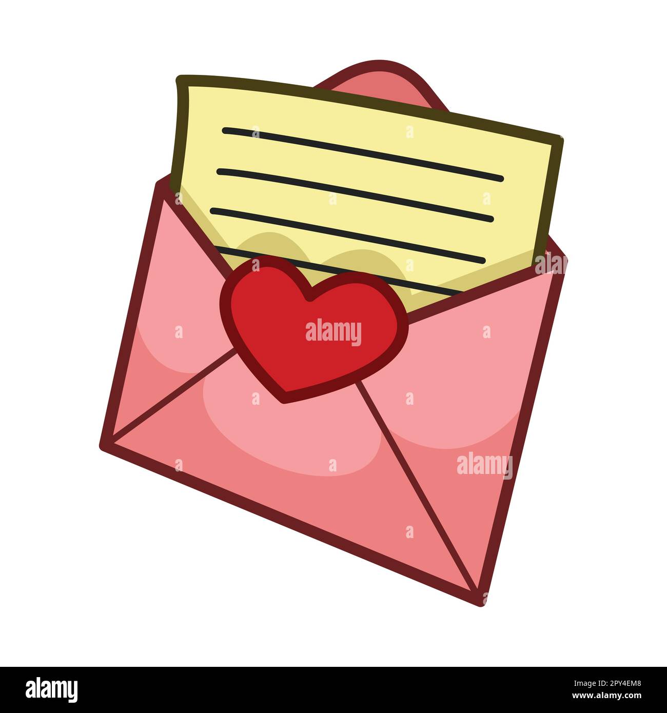 Love Letter for Mother. Mothers Day Icon Vector Illustration Stock ...