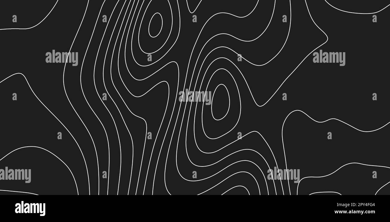 Terrain topographic map concept. Mountain height contour lines ...
