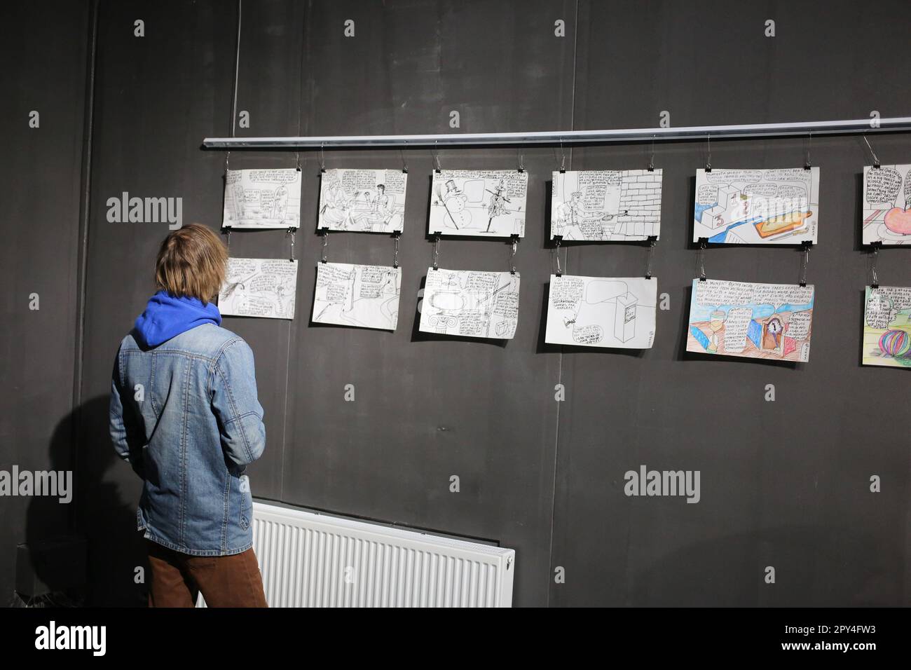 Odessa, Ukraine. 02nd May, 2023. A viewer is seen looking at the ...