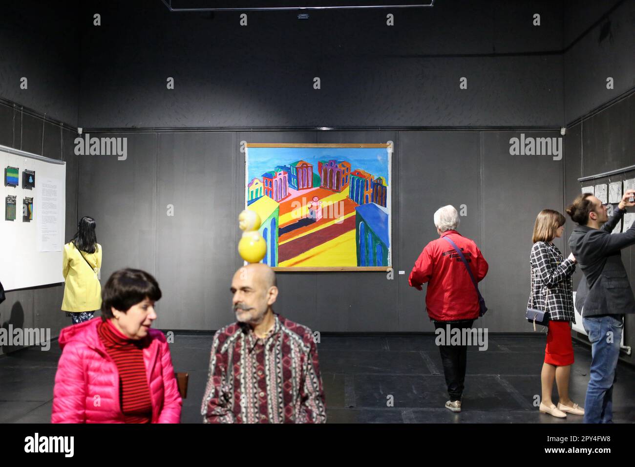 Odessa, Ukraine. 02nd May, 2023. Artist Sergei Anufriev, work "roly ...