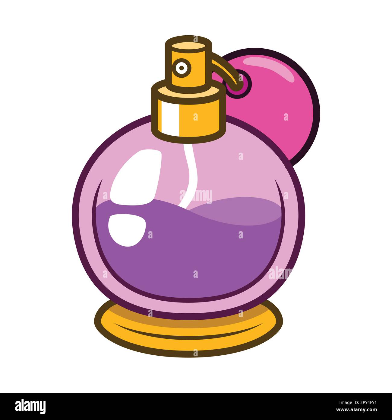 Perfume bottle on beautiful Stock Vector Images - Alamy