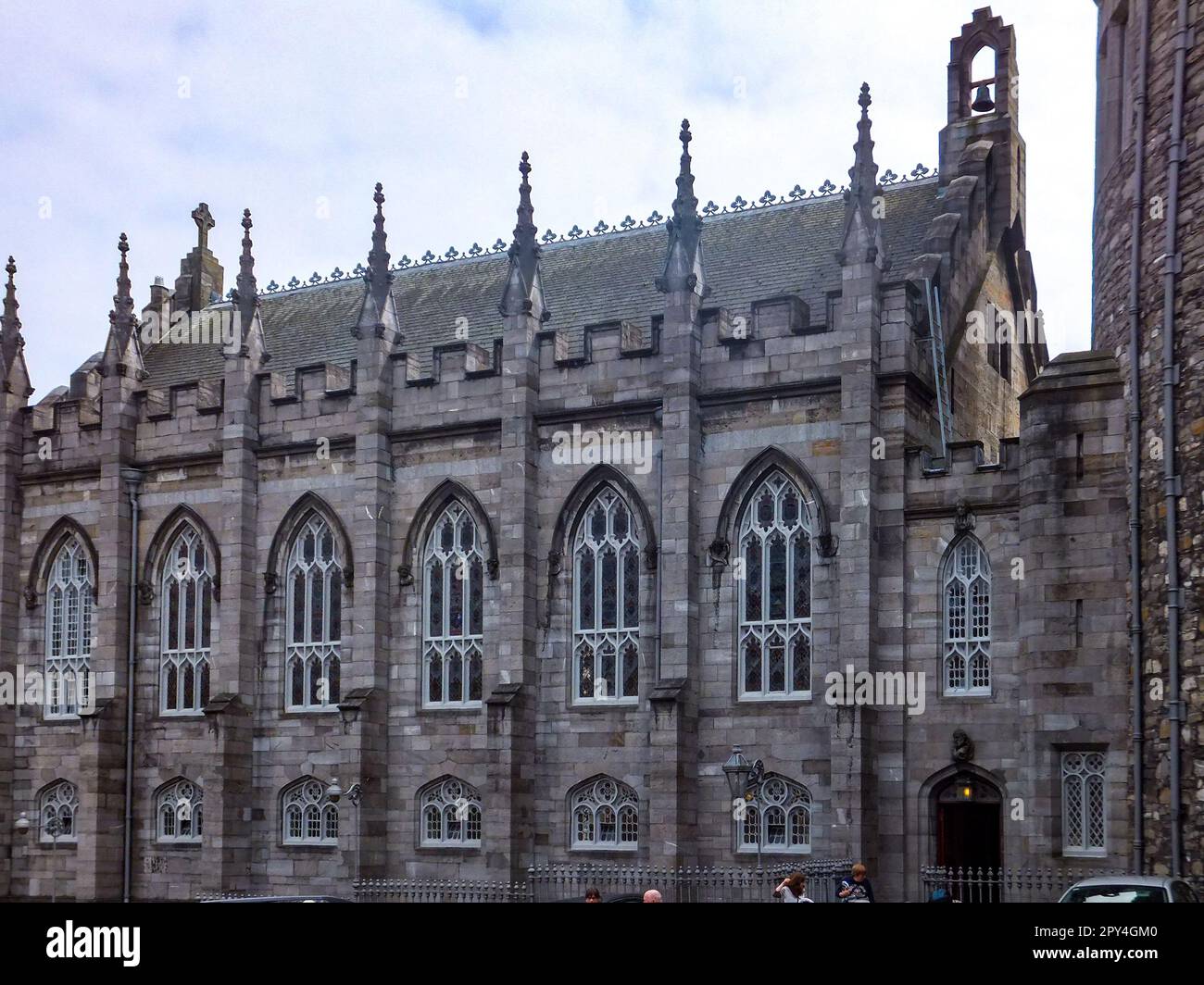 The exterior of the Chapel Royal at Dublin Castle in Dublin, Ireland ...