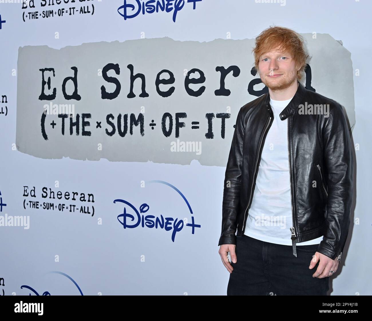 New York City, USA. 02nd May, 2023. Ed Sheeran arriving at Disney “Ed ...