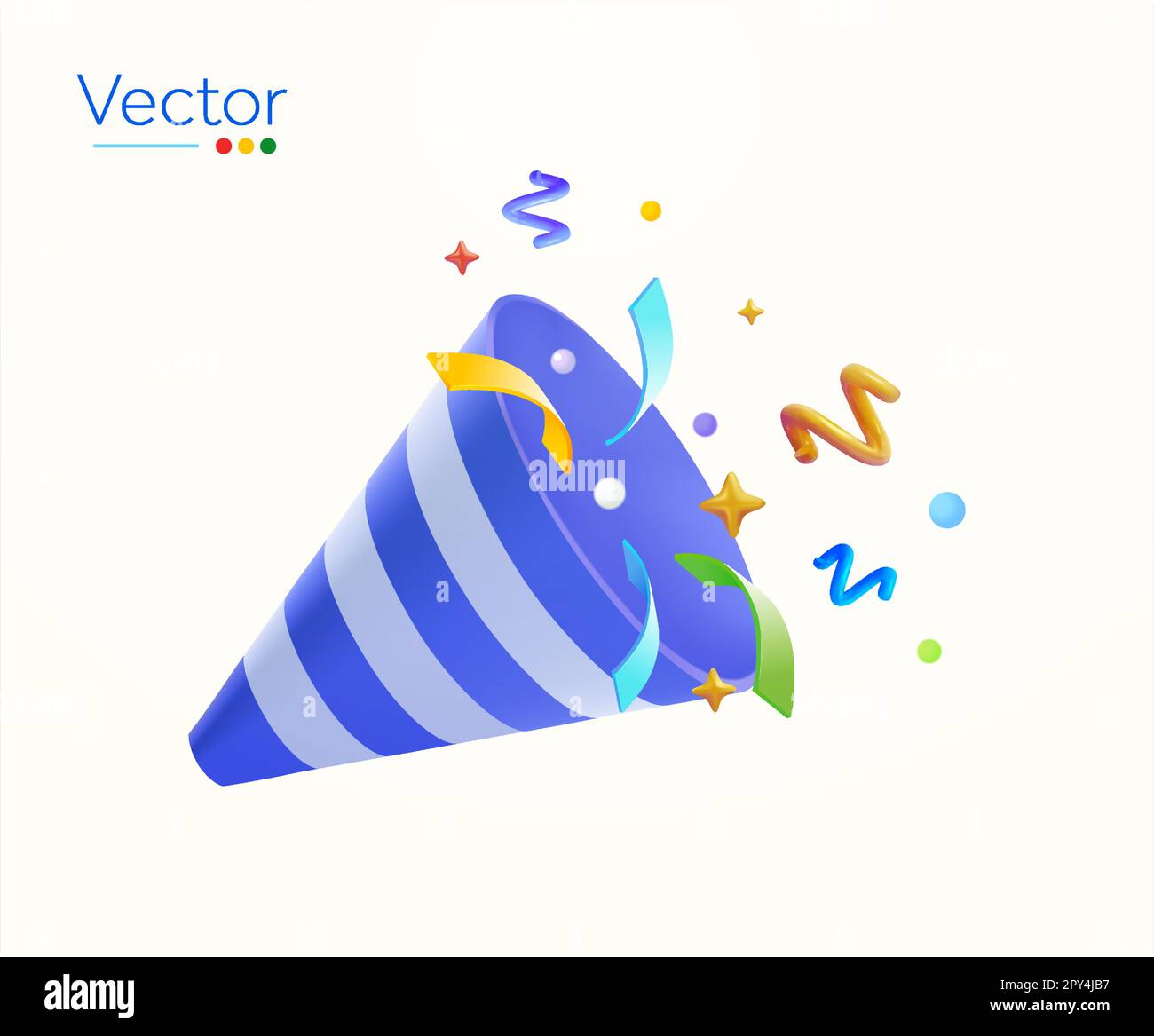 Birthday Confetti Clip Art Single Piece