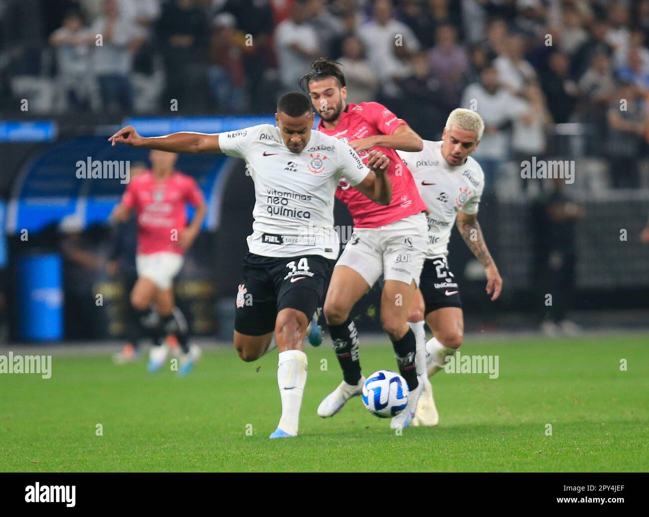 Sao Paulo, Brazil. 02nd May, 2023. Murillo during a match between ...