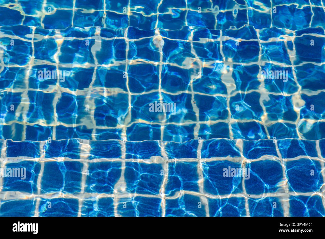 Blue color water in swimming pool rippled background Stock Photo - Alamy