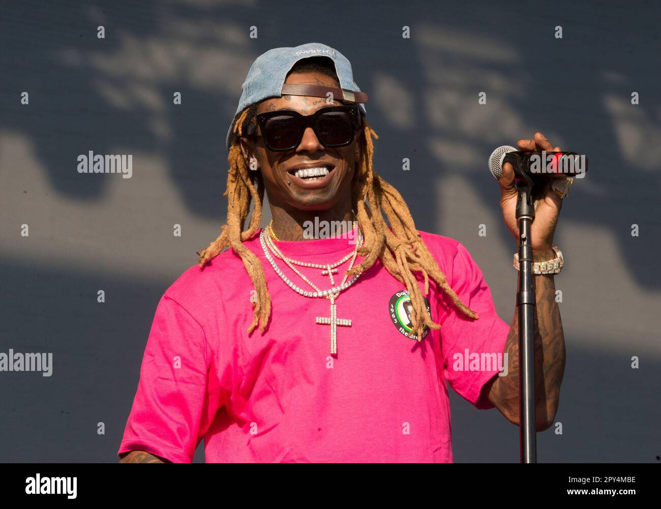 FILE - In this June 16, 2018, file photo, Lil Wayne performs on Day 3 ...